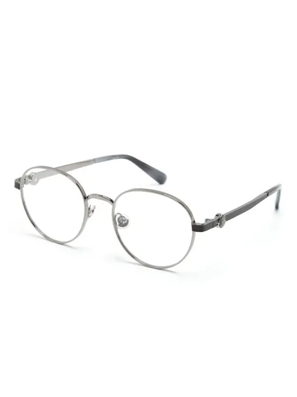 Moncler Logo-plaque Oval-frame Glasses
