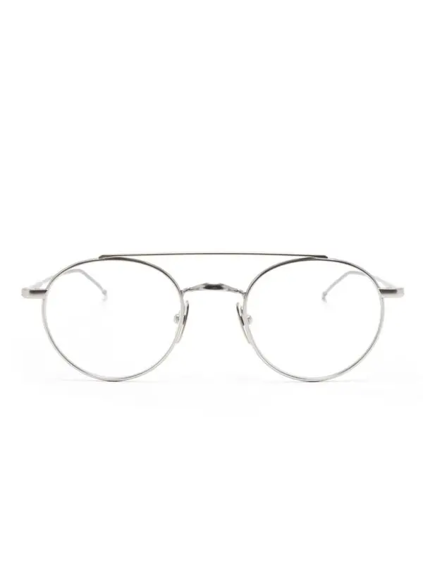 Thom Browne Round-frame Glasses - Silver