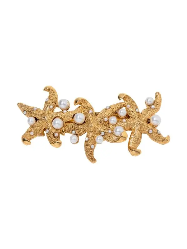 JENNIFER BEHR Thalassa Pearl Barrette - Gold