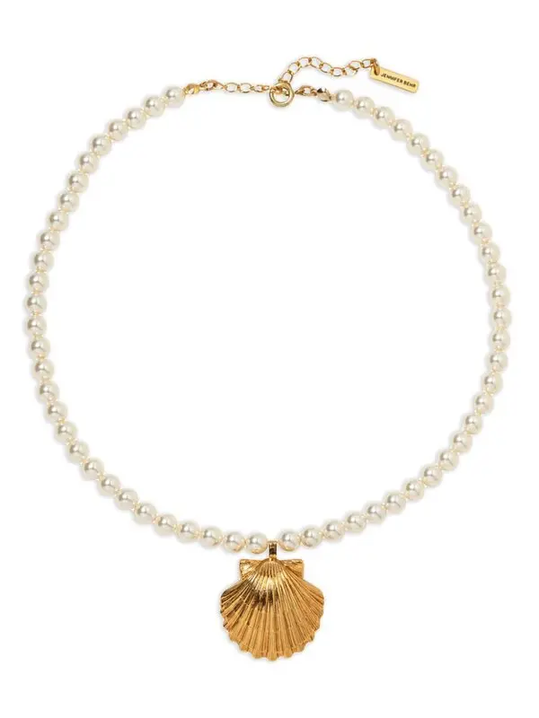 JENNIFER BEHR Siren Shell-pendant Necklace - White