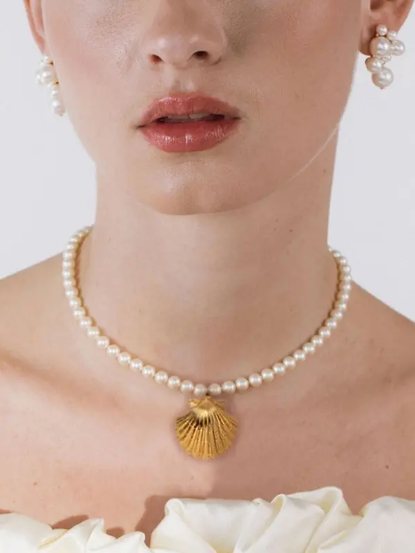JENNIFER BEHR Siren Shell-pendant Necklace