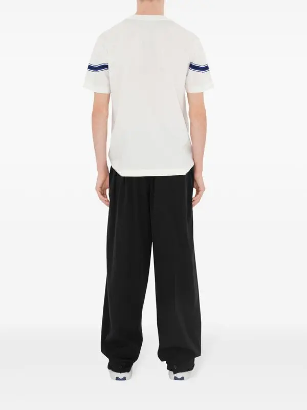 Burberry Striped-detail Cotton T-shirt