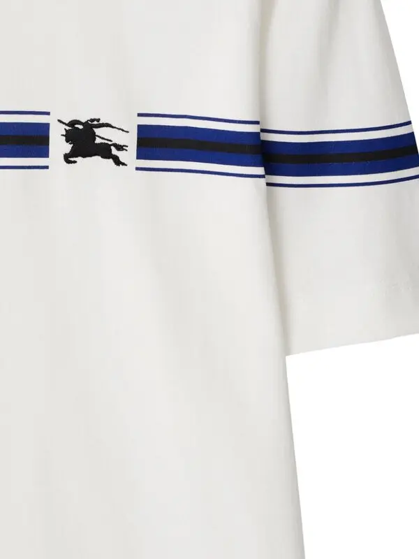 Burberry Striped-detail Cotton T-shirt