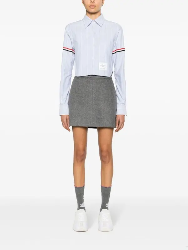 Thom Browne Pinstripe Cotton Shirt - Blue