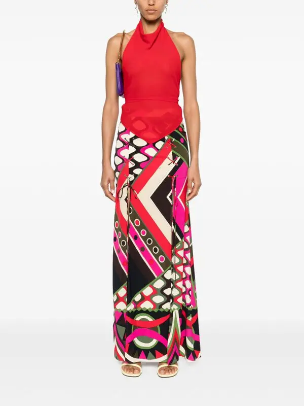 Emilio Pucci Vivara-print Maxi Skirt