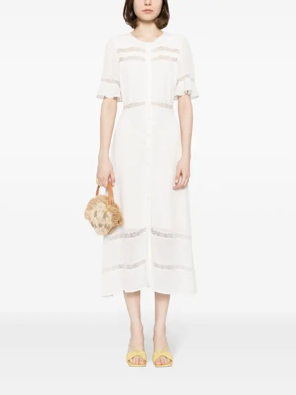 REFORMATION Woodson Midi Dress - Neutrals
