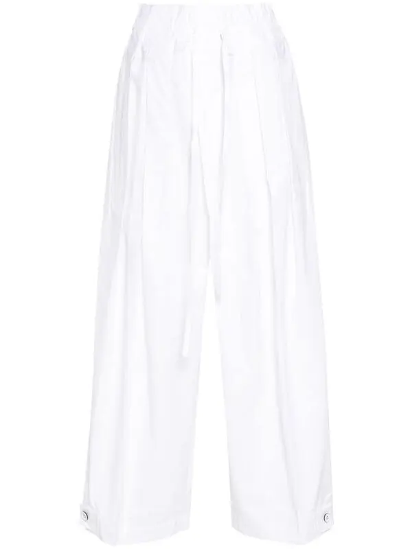 JIL SANDER Poplin Cotton Trousers