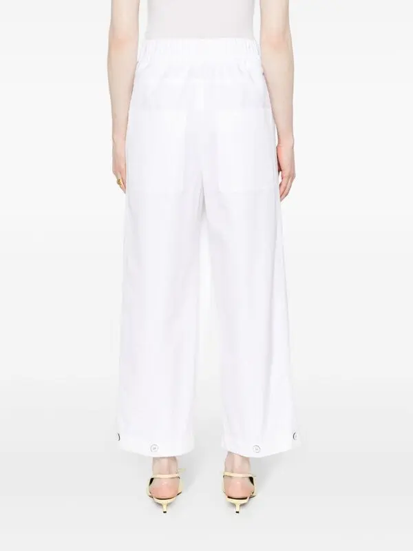 JIL SANDER Poplin Cotton Trousers