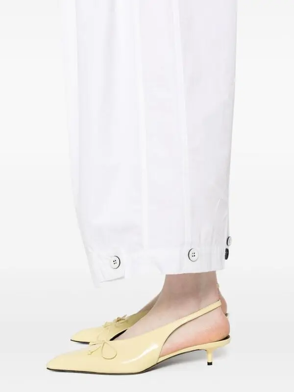 JIL SANDER Poplin Cotton Trousers