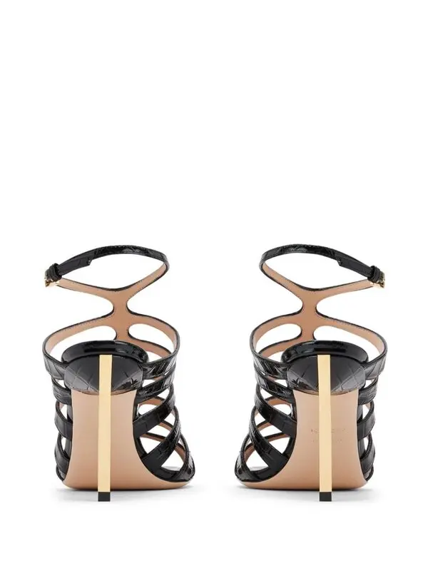 TOM FORD 85mm Crocodile-embossed Leather Sandals