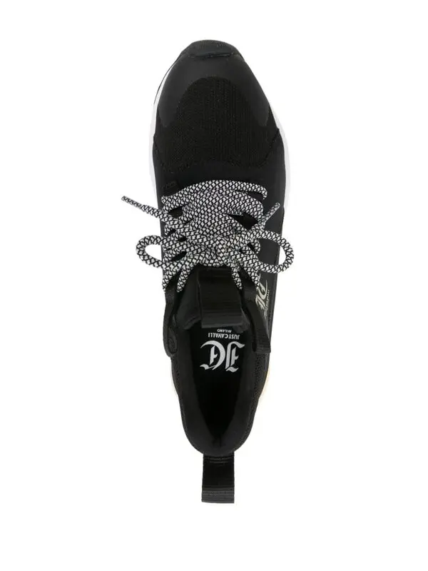 Just Cavalli Panelled Lace-up Sneakers