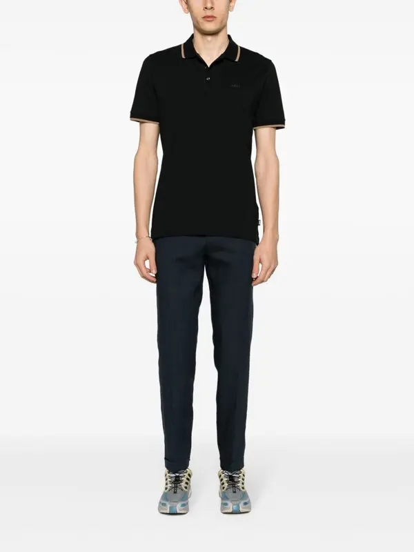 BOSS Logo-embroidered Cotton Polo Shirt