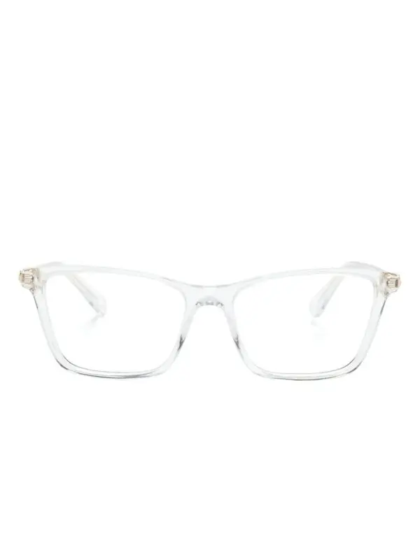 SWAROVSKI Crystal-embellished Square-frame Glasses - White