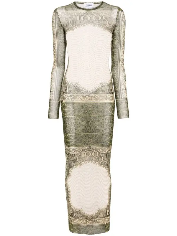 JEAN PAUL GAULTIER Catrouche Mesh Maxi Dress