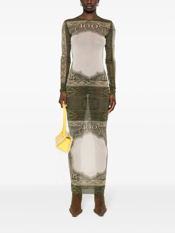 JEAN PAUL GAULTIER Catrouche Mesh Maxi Dress