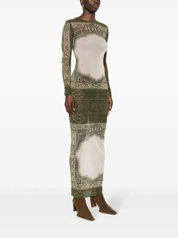 JEAN PAUL GAULTIER Catrouche Mesh Maxi Dress