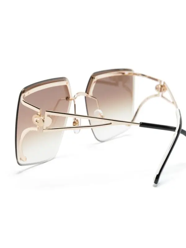 Carrera Eyewear Stud-embellished Geometric Frame Sunglasses