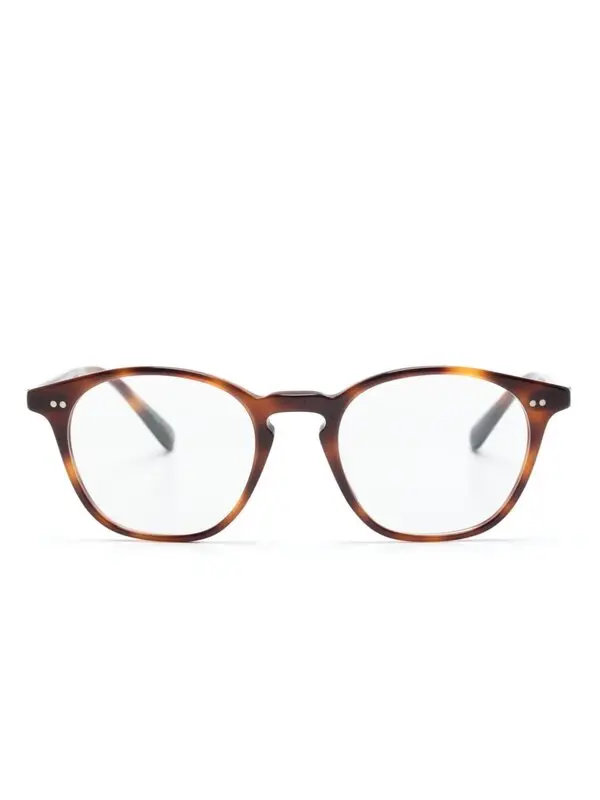 Oliver Spencer Ronne Pantos-frame Eyeglasses - Brown