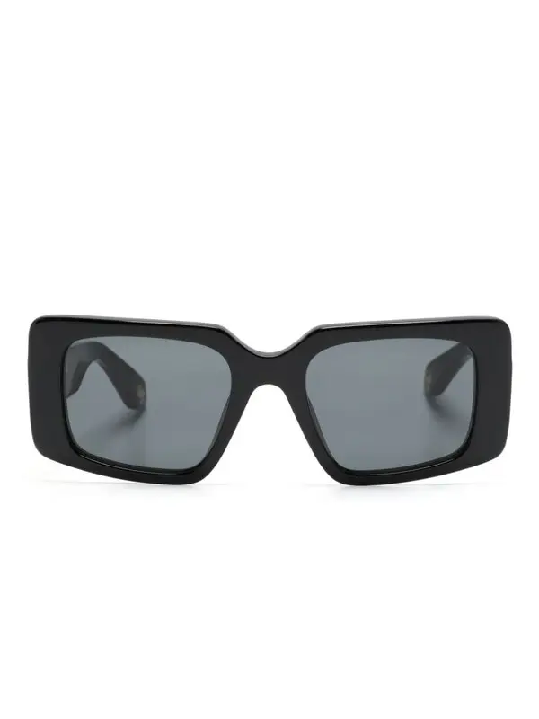 Roberto Cavalli Rectangle-frame Sunglasses - Black