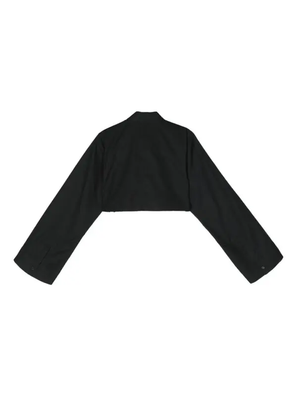 Noir Kei Ninomiya Bow-tie Cropped Shirt