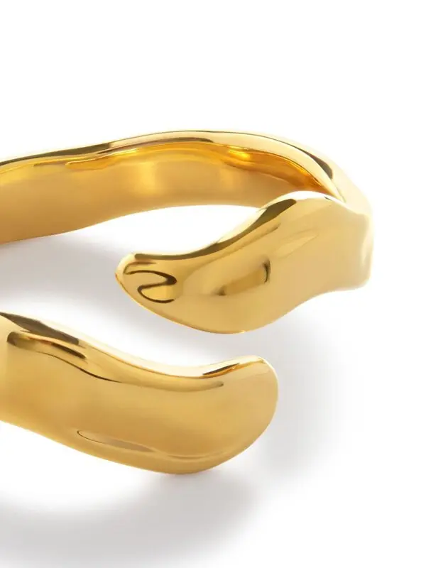 Monica Vinader Wave Open Ring - Gold