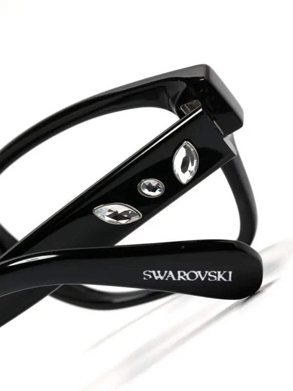 SWAROVSKI Crystal-embellished Square-frame Glasses