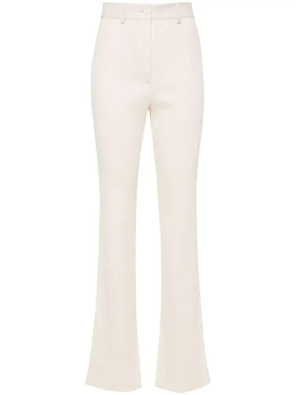 Nanushka Fine-ribbed Bootcut Trousers