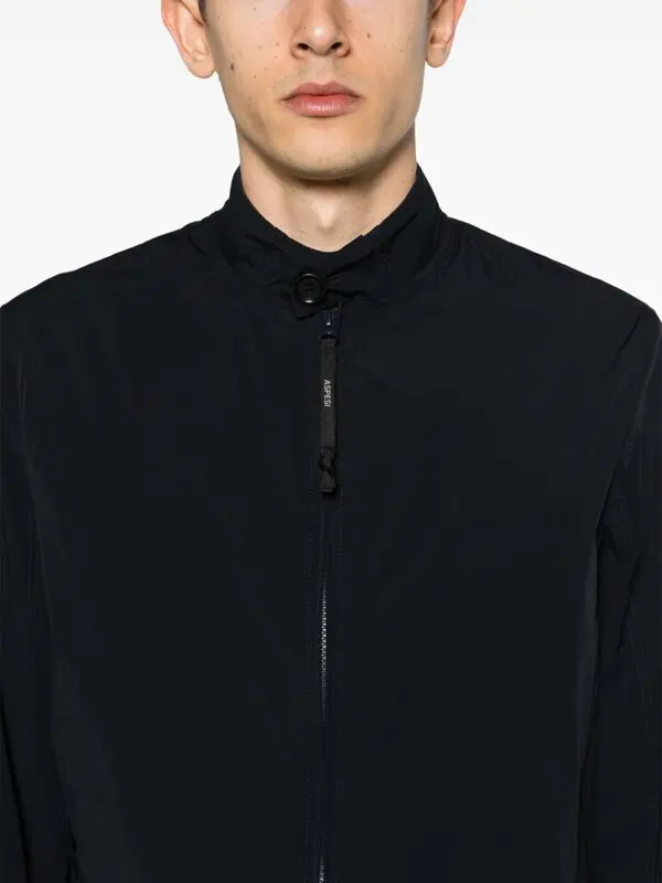 Aspesi Zip-up Lightweight Jacket - Black