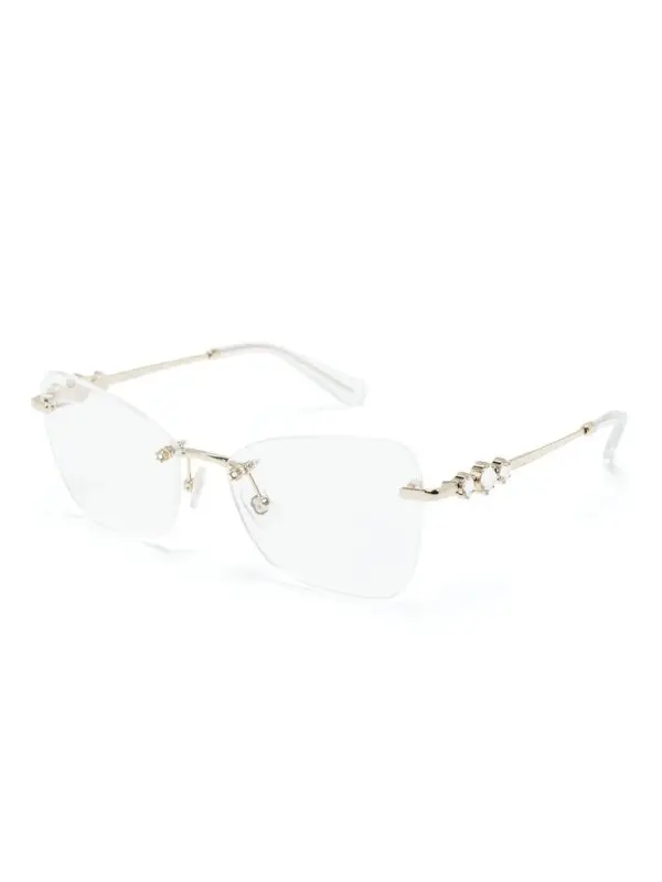 SWAROVSKI Rimless Cat-eye Glasses