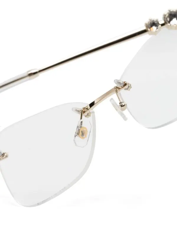 SWAROVSKI Rimless Cat-eye Glasses