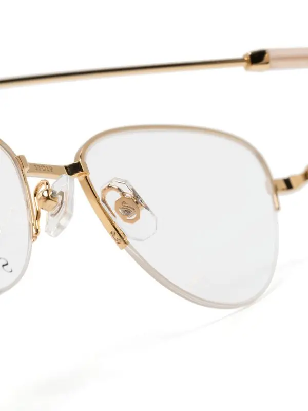 SWAROVSKI Crystal-embellished Half-rim Cat Eye Glasses