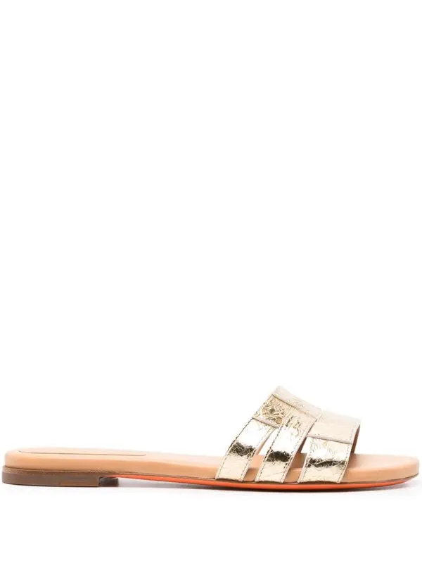 Santoni Open-toe Flat Slides