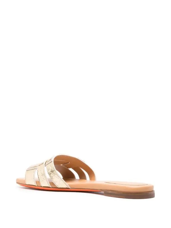 Santoni Open-toe Flat Slides