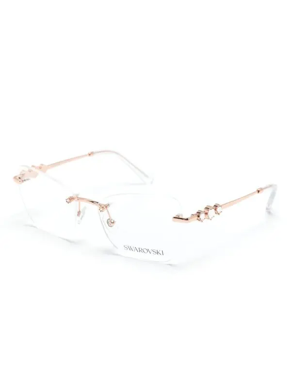 SWAROVSKI Crystal Embellished Rimless Eyeglasses
