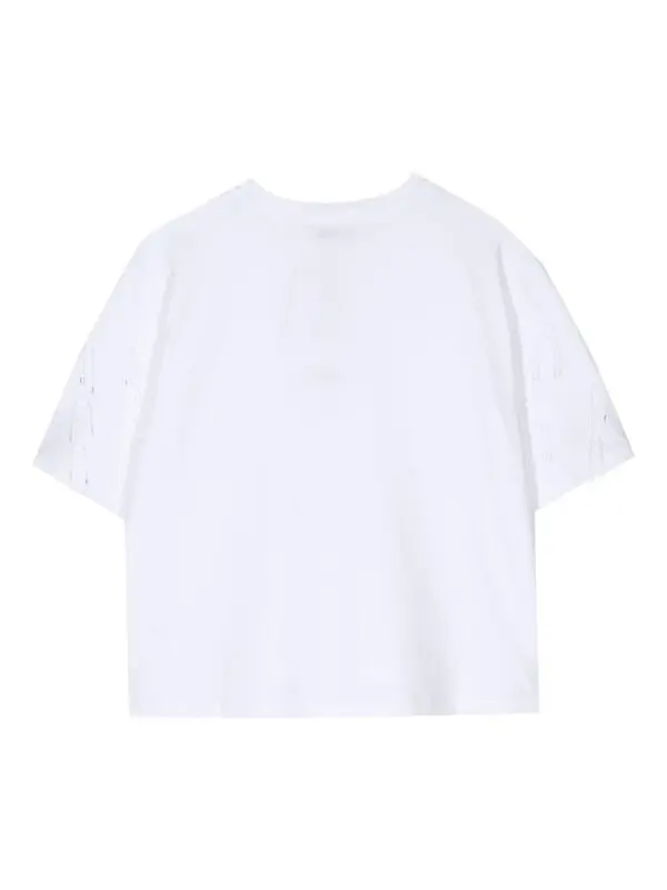 Simkhai Amaru String-embellished T-shirt - White