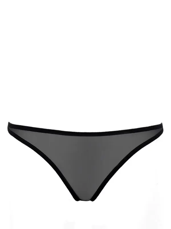 ERES Promesse Sheer Mesh Tanga Briefs - Black