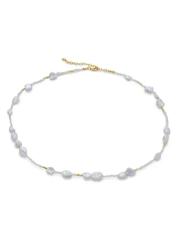 Monica Vinader Scatter Pearl Necklace - Gold