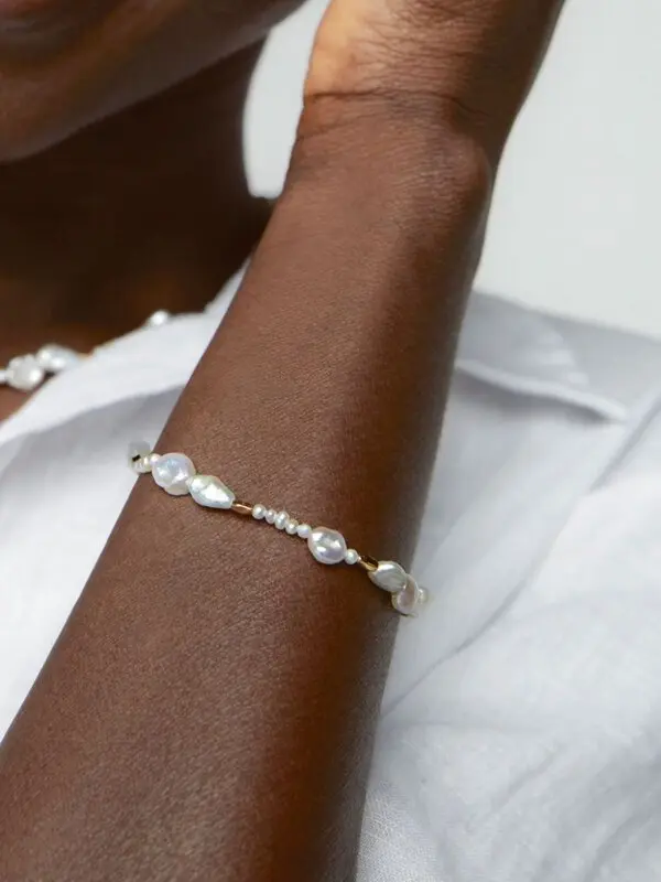 Monica Vinader Scatter Pearl Necklace