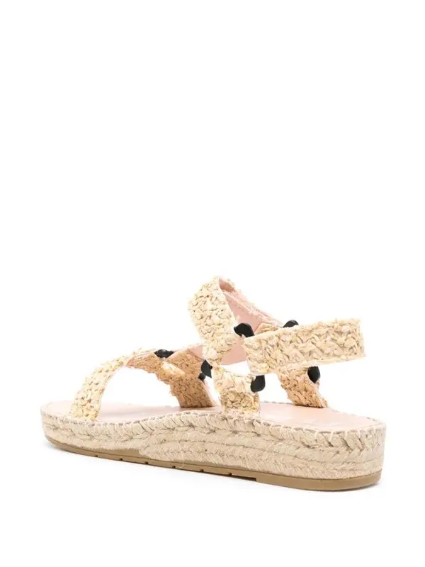 Manebí Yucatan Raffia Espadrille Sandals