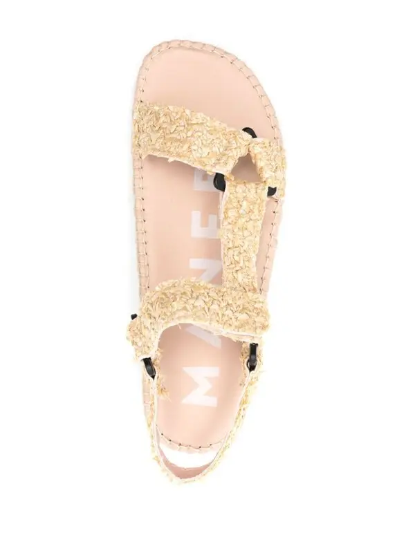Manebí Yucatan Raffia Espadrille Sandals