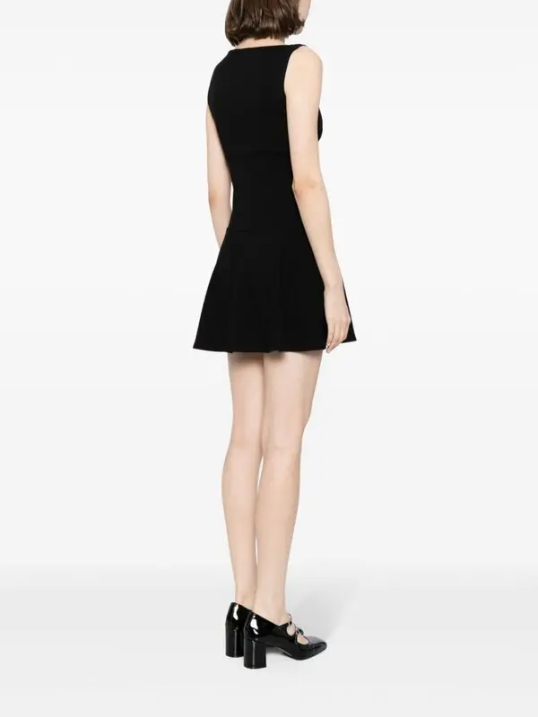 Reformation Mayve Organic Cotton Mini Dress In Black | Editorialist