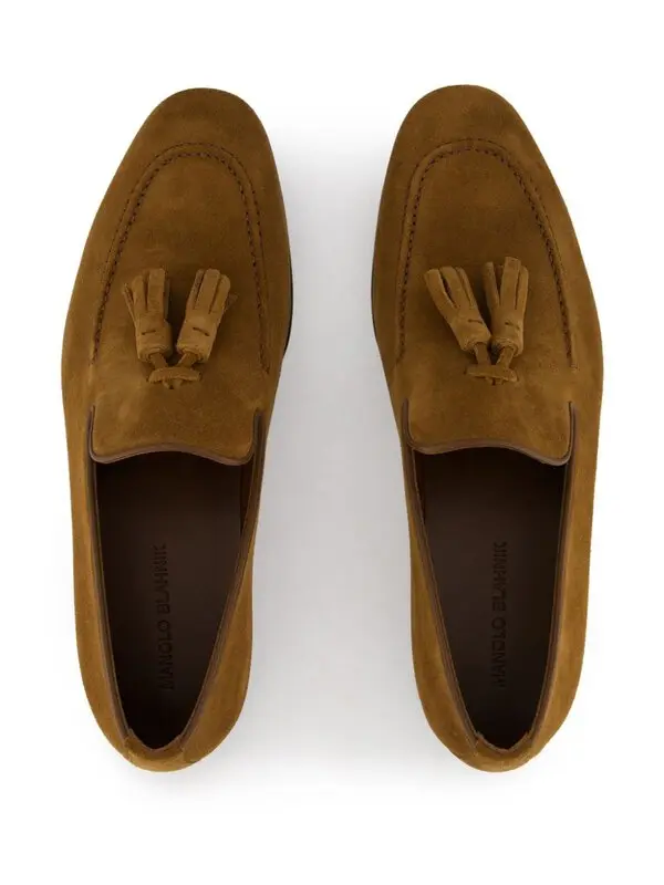 Manolo Blahnik Chester Suede Loafers