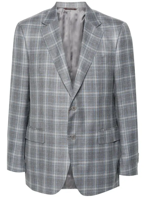 Canali Tartan-pattern Blazer