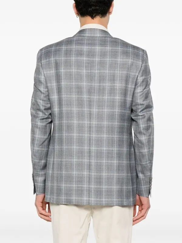 Canali Tartan-pattern Blazer
