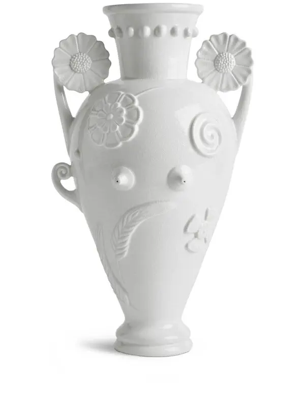 L'Objet Pantheon Persephone Porcelain Vase - White