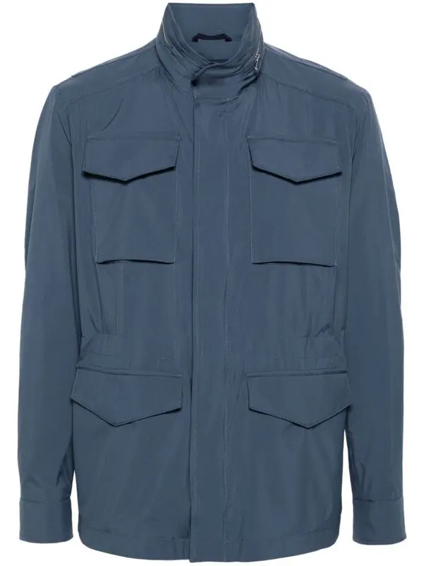 Paul & Shark Hooded Waterproof Military Jacket