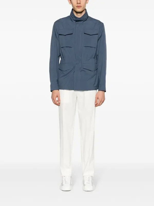 Paul & Shark Hooded Waterproof Military Jacket