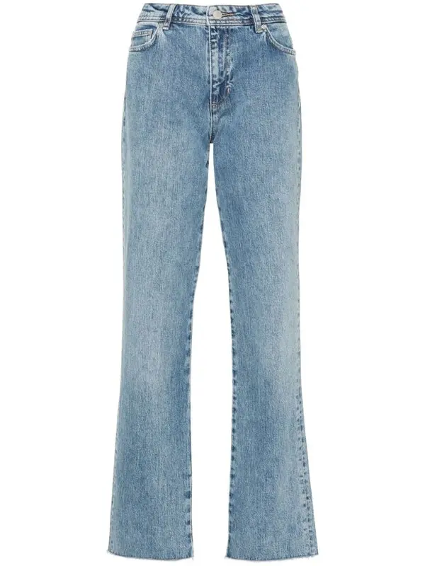 CHIARA FERRAGNI Logo-embroidered Straight Jeans