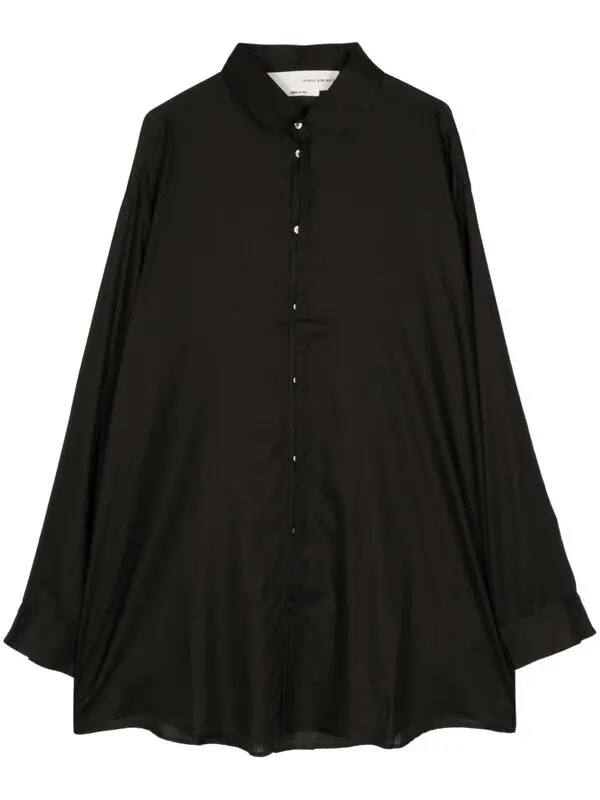 Isabel Benenato Long-length Cotton Shirt