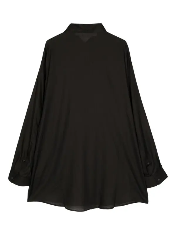 Isabel Benenato Long-length Cotton Shirt